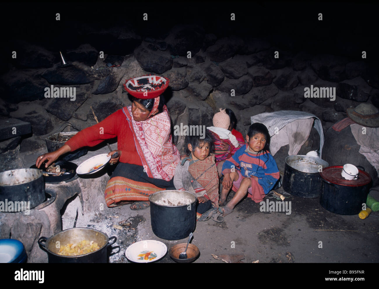 PERU South America Andes Sacred Valley Cancha Cancha Quechuan Indian ...