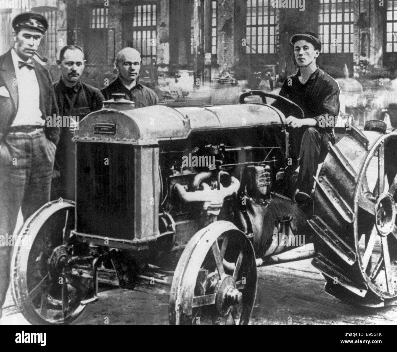 K Yakovlev a worker of the Putilov works driving the first Fordson ...