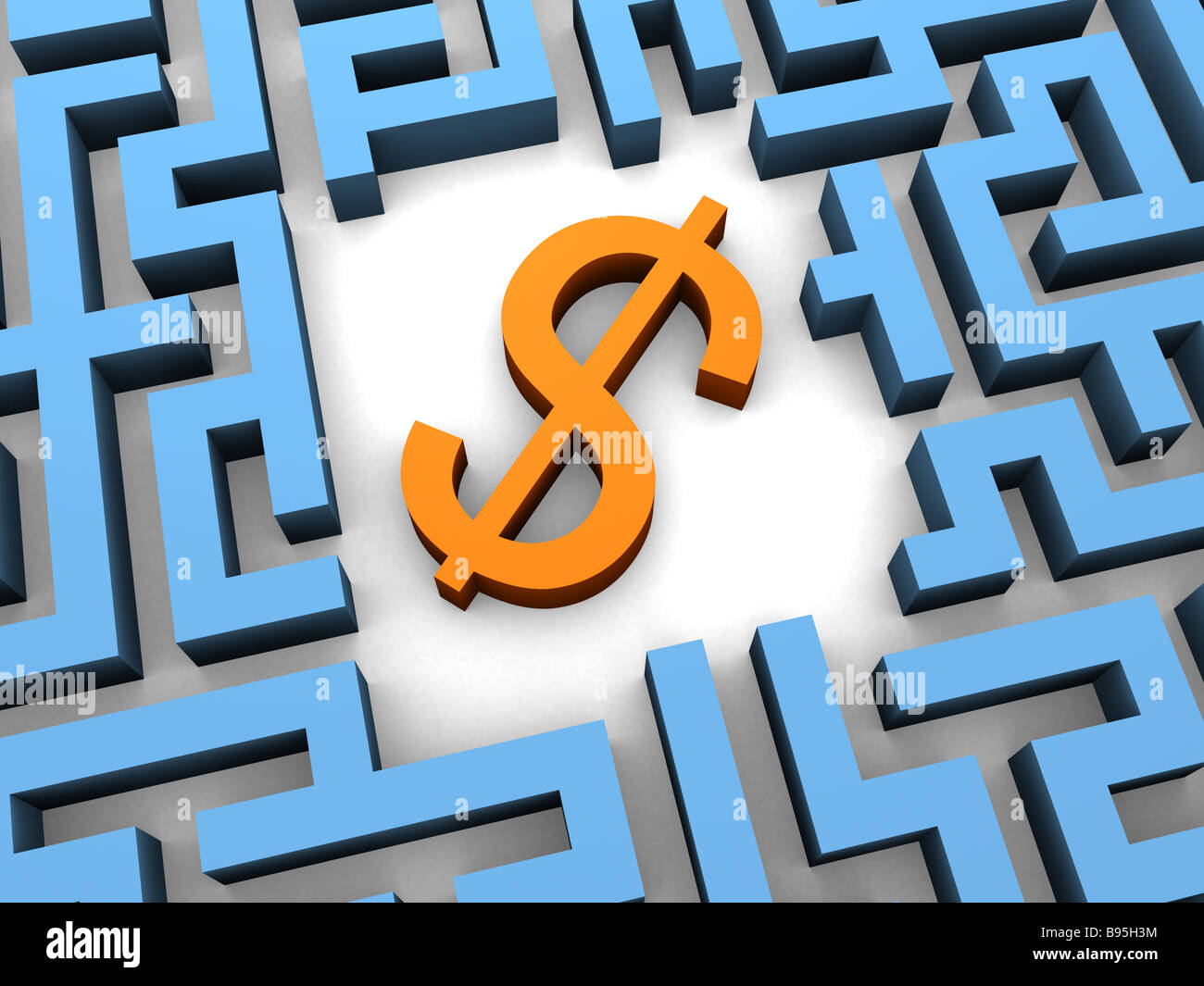 3d rendering maze huge maze hi-res stock photography and images - Alamy