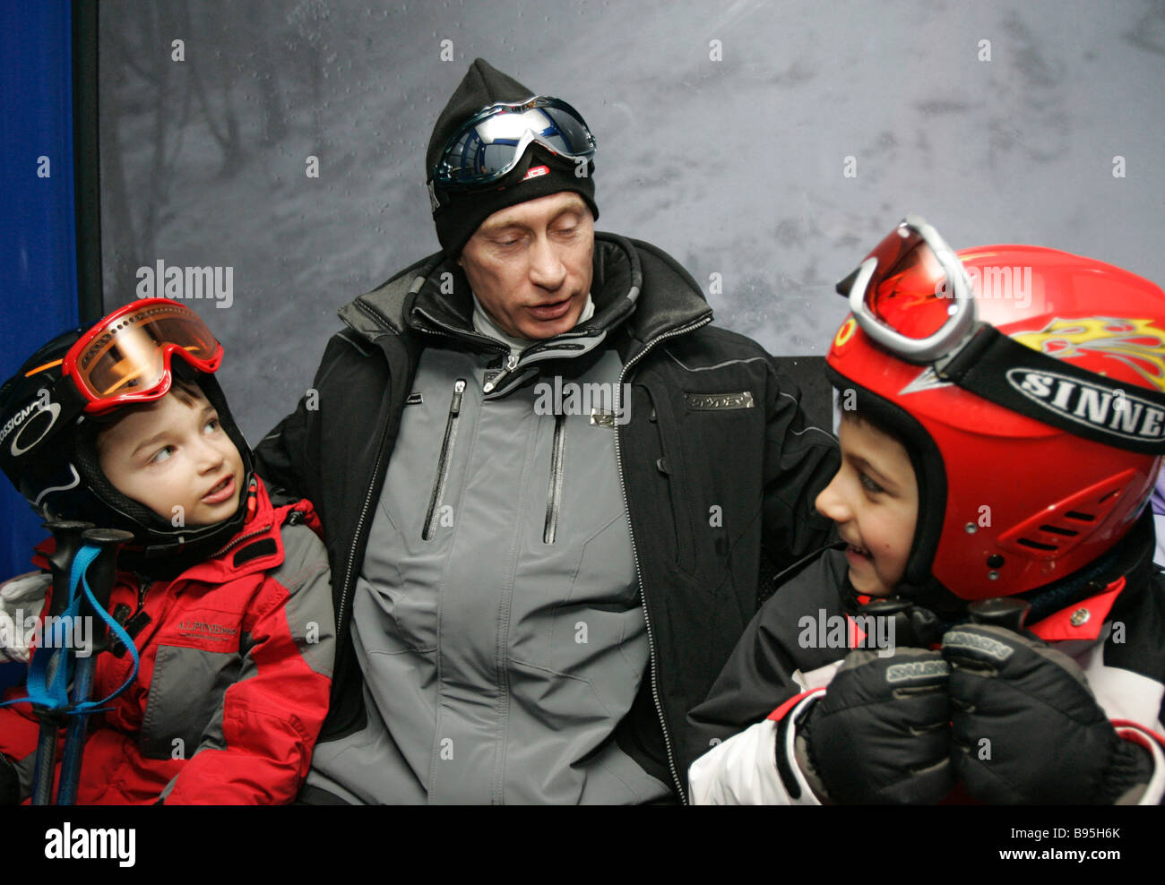 January 5 2008 Russian President Vladimir Putin with children from the ...