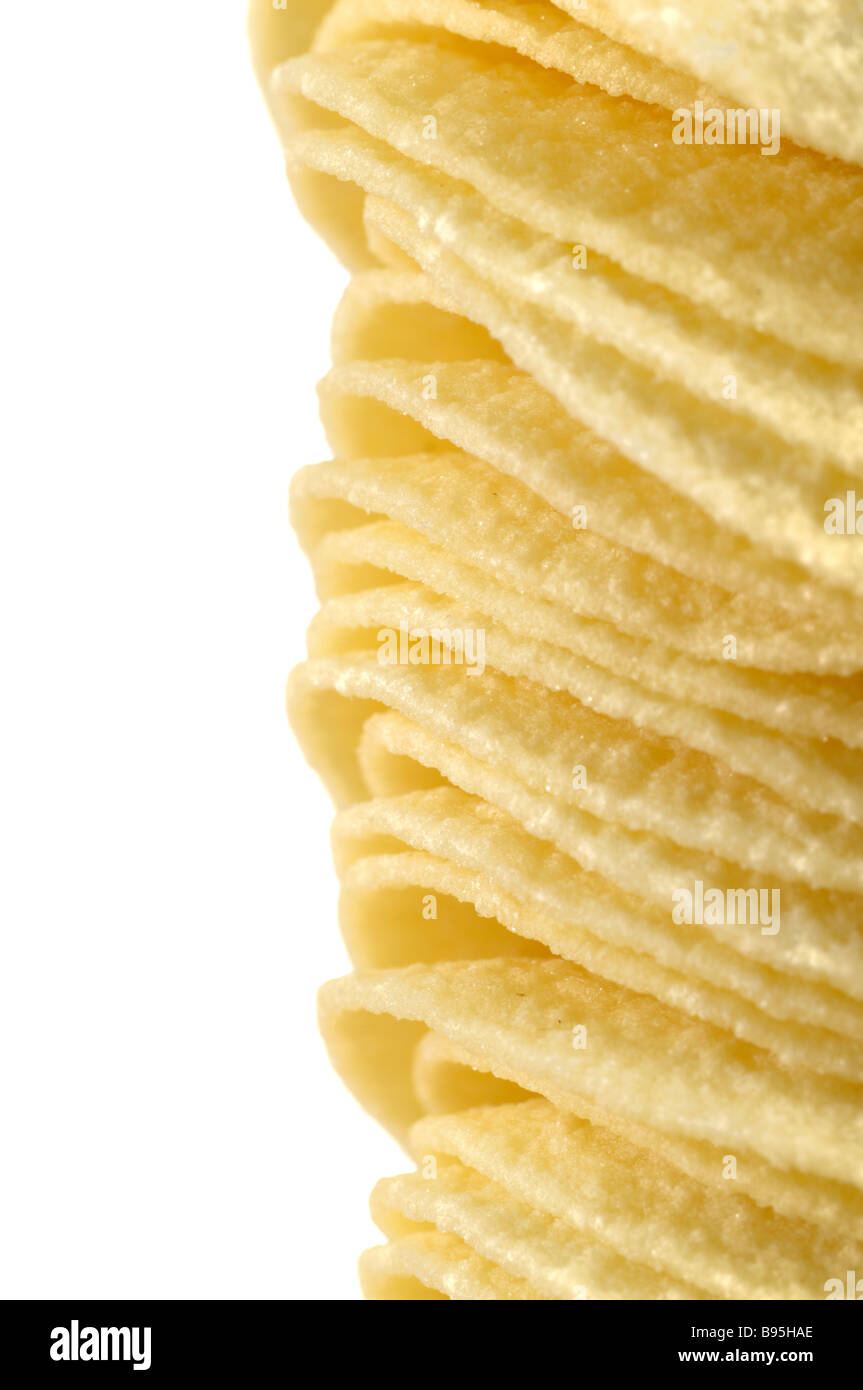 Pile of natural potato crisps Stock Photo - Alamy