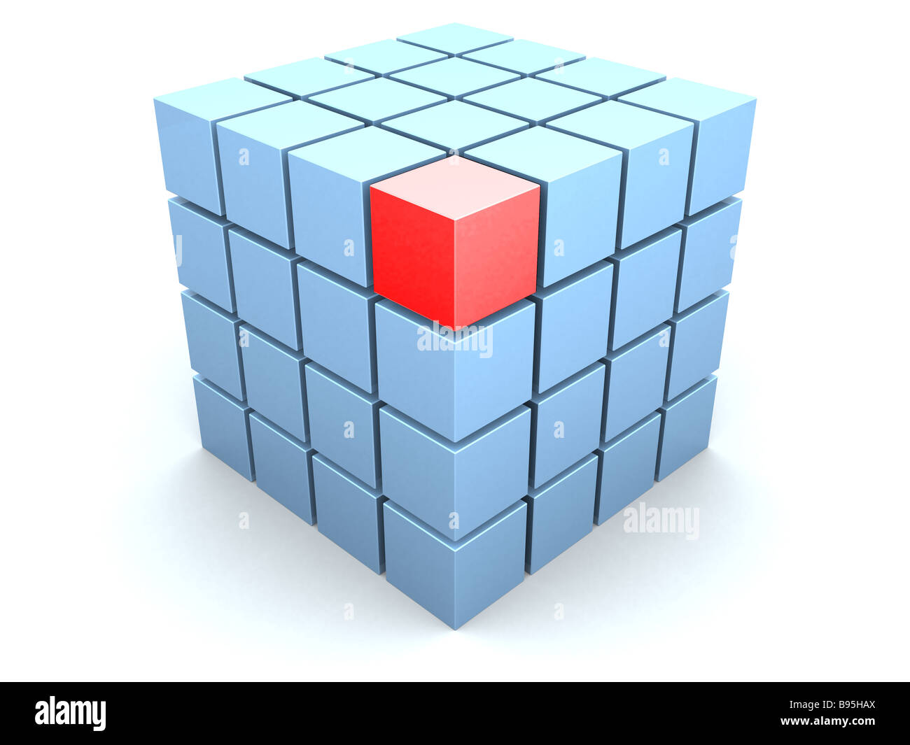 Red white blue 3d cube hi-res stock photography and images - Alamy