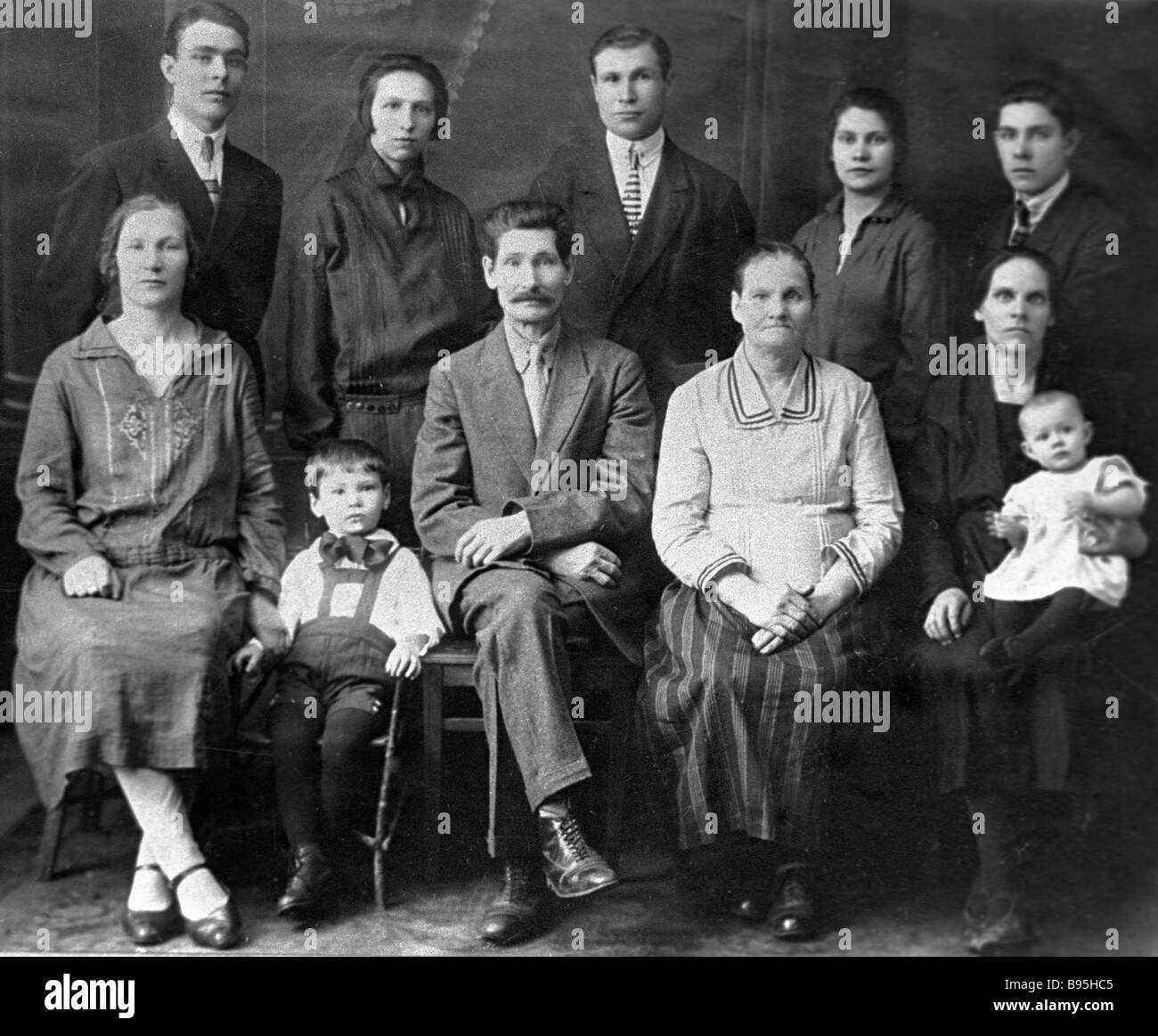 The Brezhnevs family portrait Leonid Brezhnev is in the second row ...