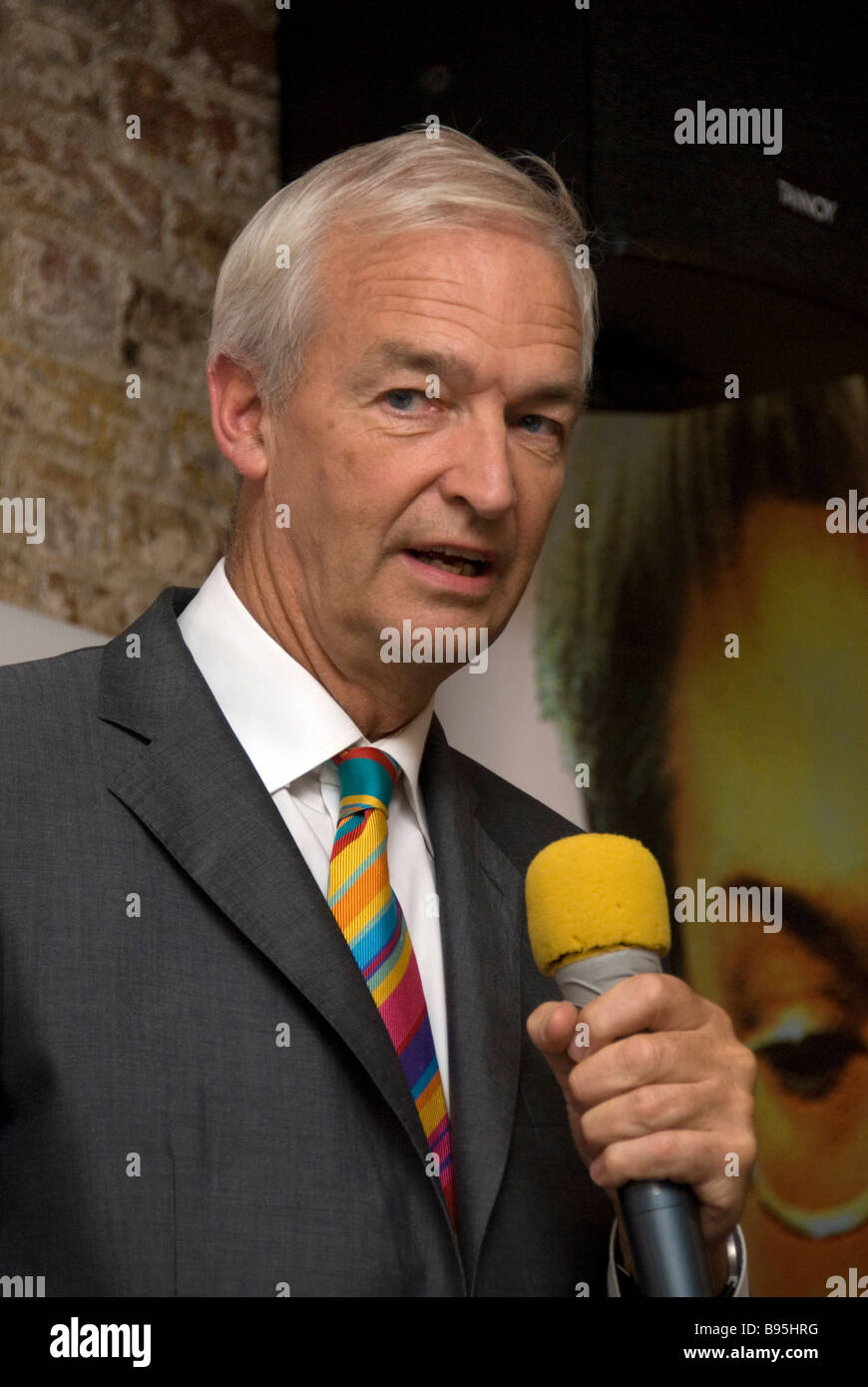 John Snow Channel 4 TV presenter journalist and broadcaster Stock Photo ...