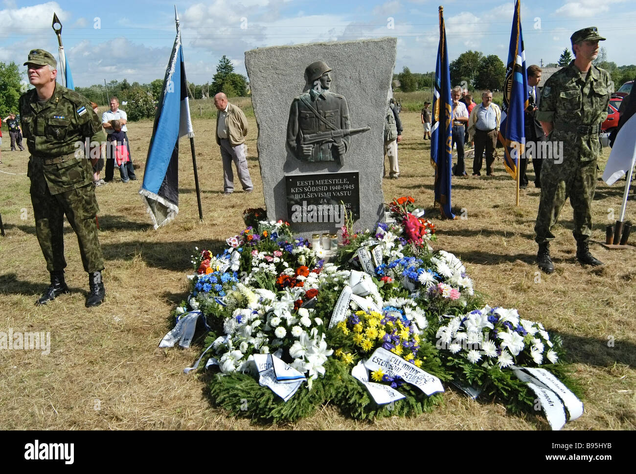 A memorial honoring Estonian soldiers of the 20th SS Division was ...