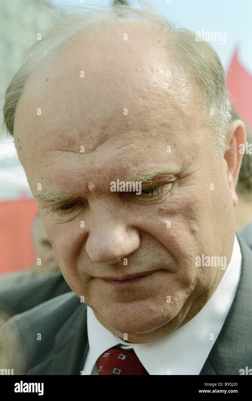 The Russian Federation Communist Party s leader Gennady Zyuganov Stock ...