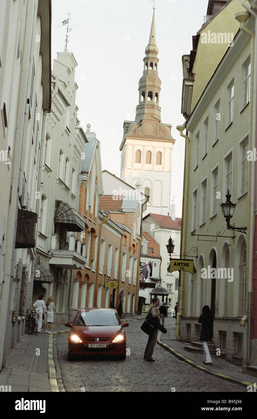 Old Town street in Tallinn Stock Photo - Alamy