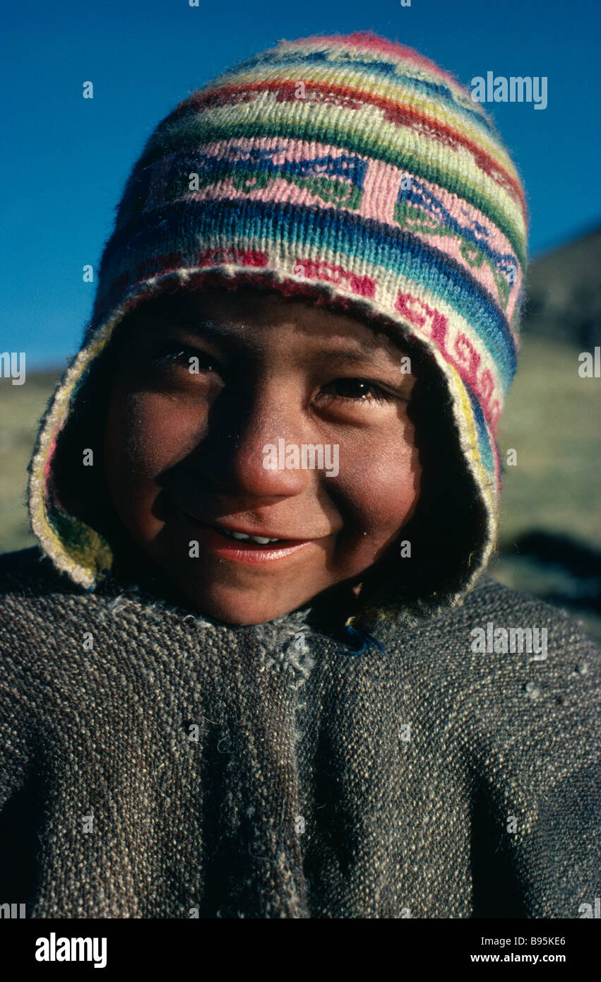 Bolivian boy with hat hi-res stock photography and images - Alamy