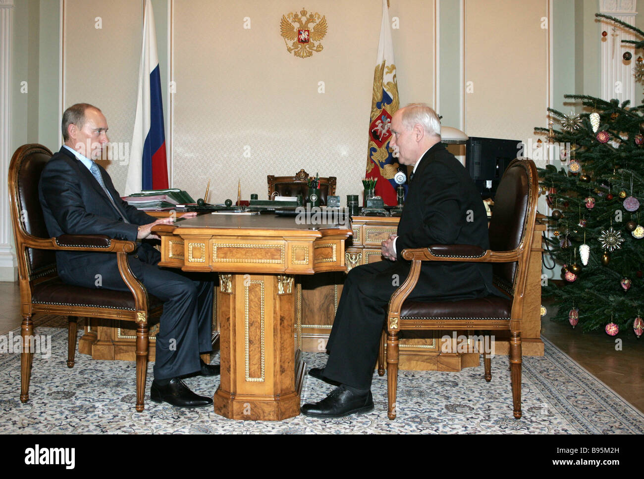 December 28 2007 Russian President Vladimir Putin and Sergei Lebedev ...