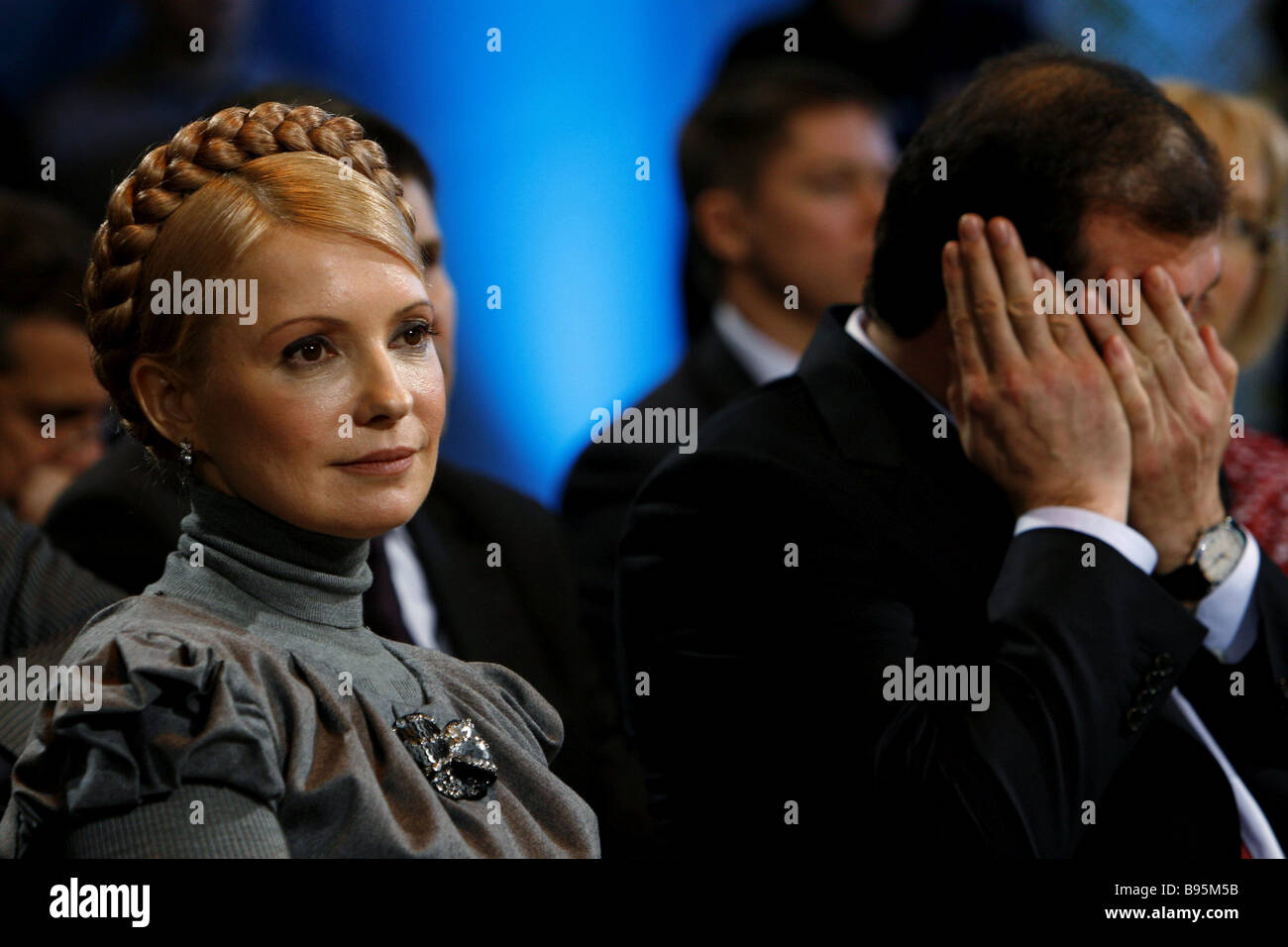 Ukrainian Prime Minister Yulia Tymoshenko attending President Viktor ...