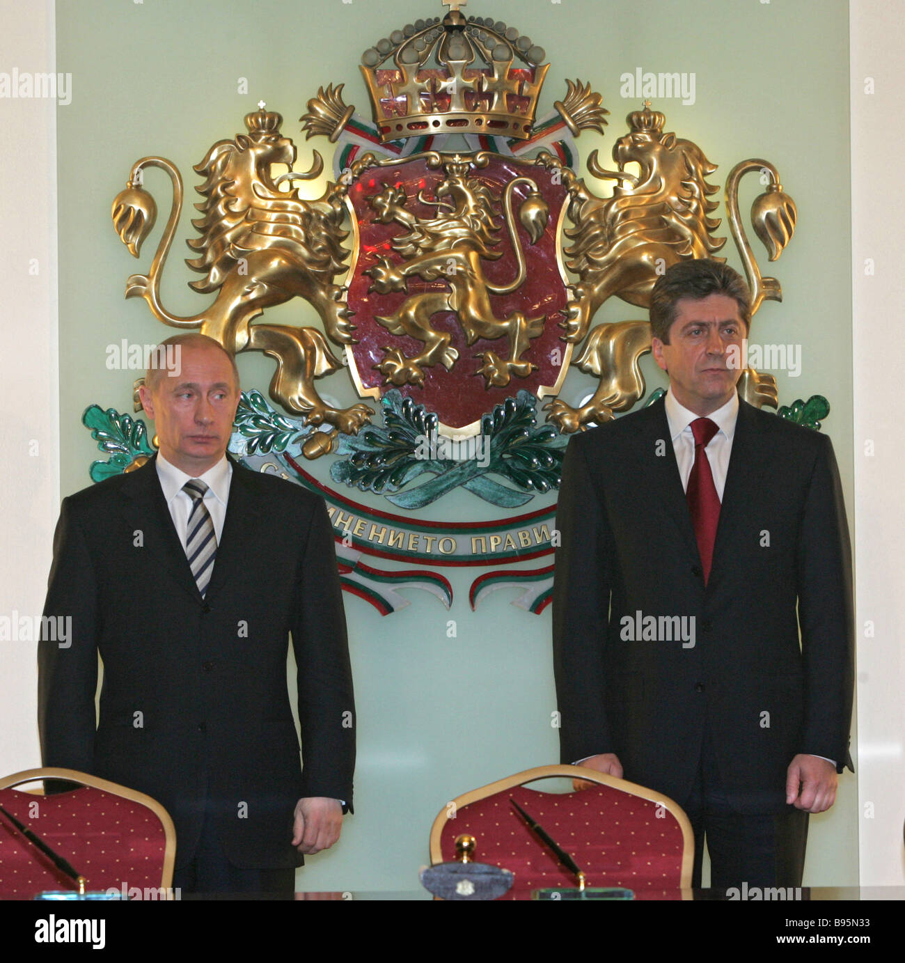 January 18 2008 Russian President Vladimir Putin and Bulgarian ...
