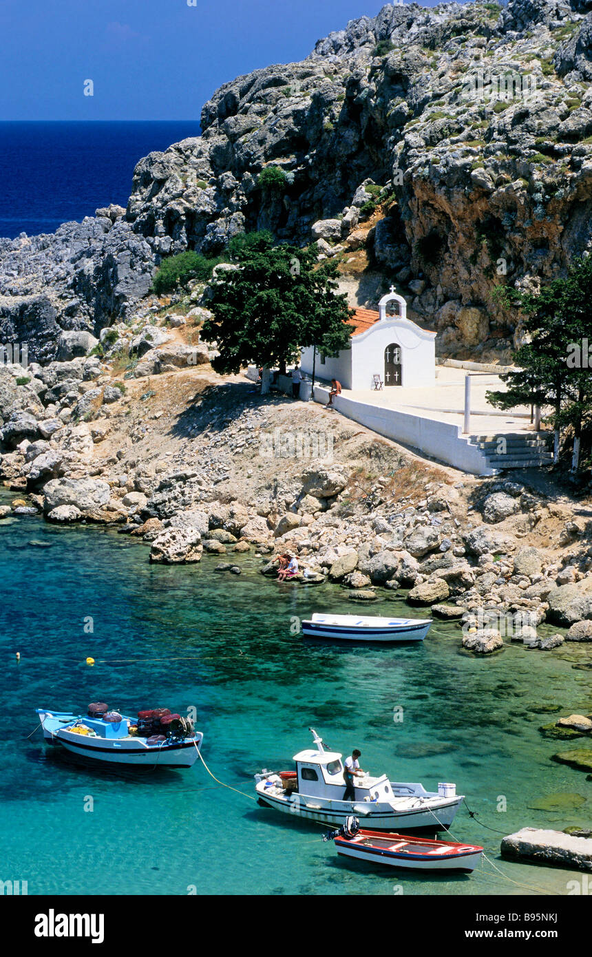 Agios pavlos church lindos hi-res stock photography and images - Alamy