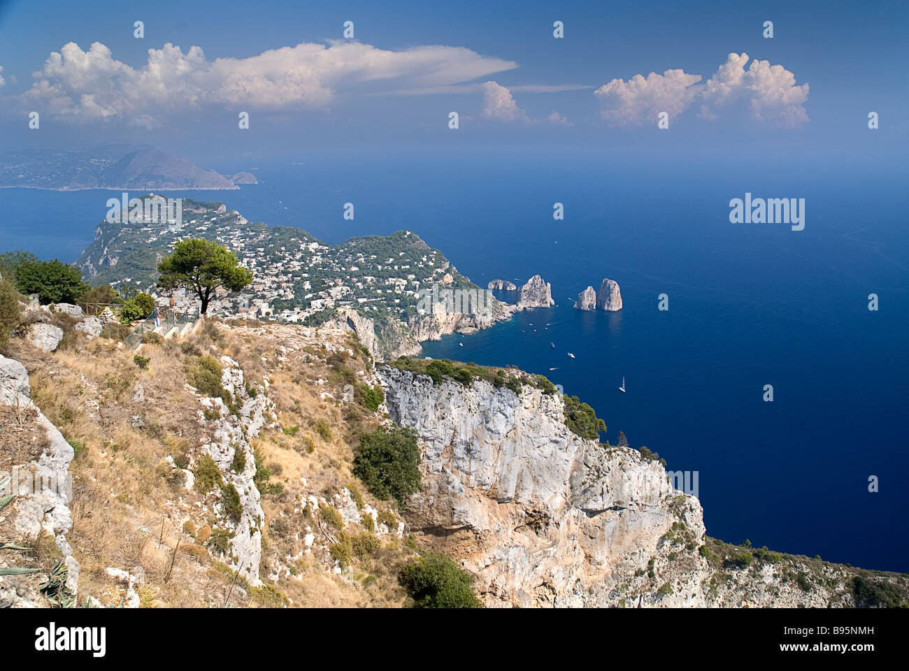 Italy, Campania, Capri, view from Monte Solaro Stock Photo - Alamy
