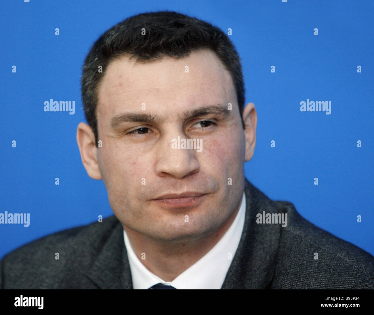 Famous boxer Vitaly Klichko leader of the Klichko Bloc at the Kiev City ...