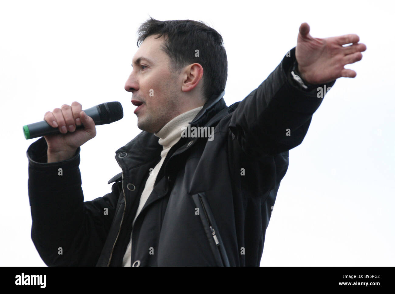 Alexander Belov the leader of the Movement Against Illegal Immigration ...