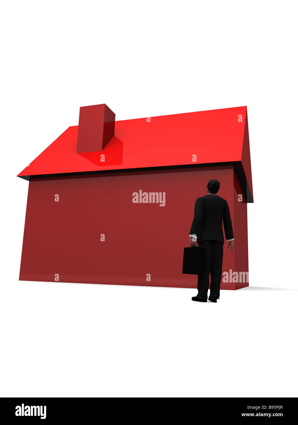 man and house Stock Photo - Alamy