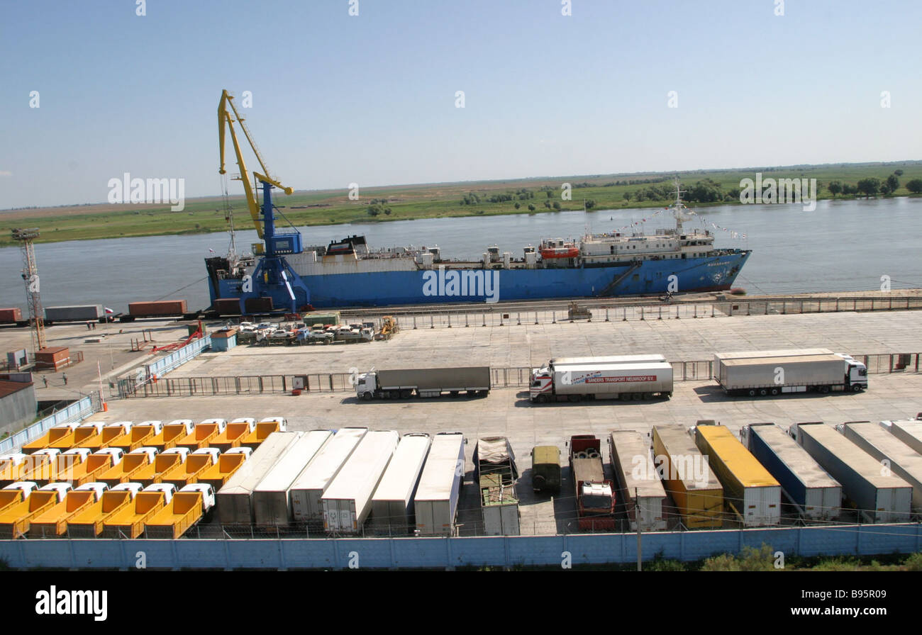 The container terminal of the port of Olya Astrakhan Region is the ...