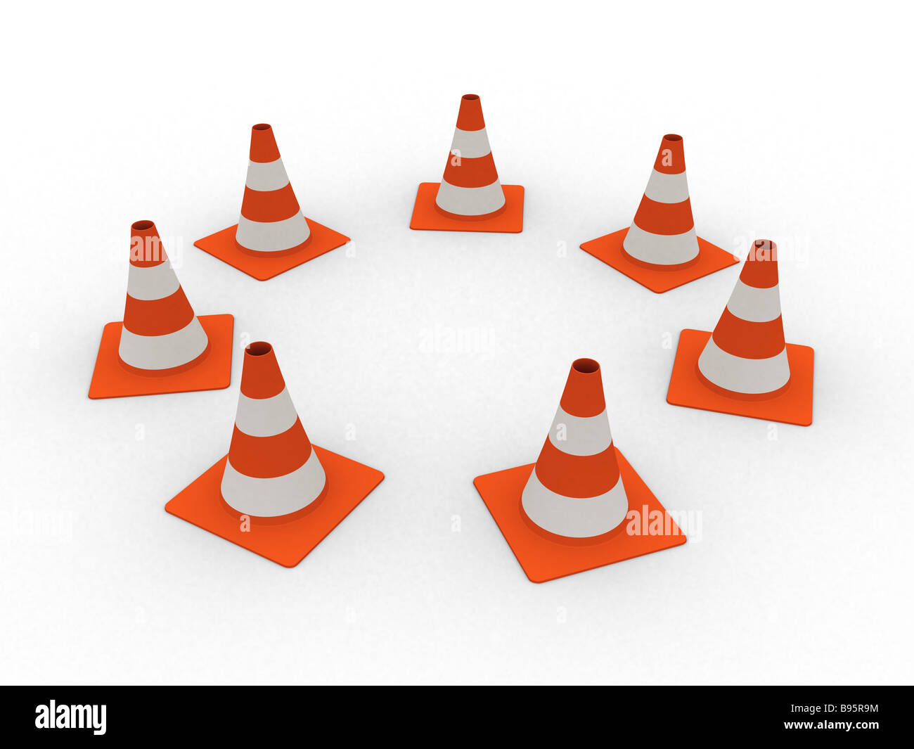 Highway cones hi-res stock photography and images - Alamy