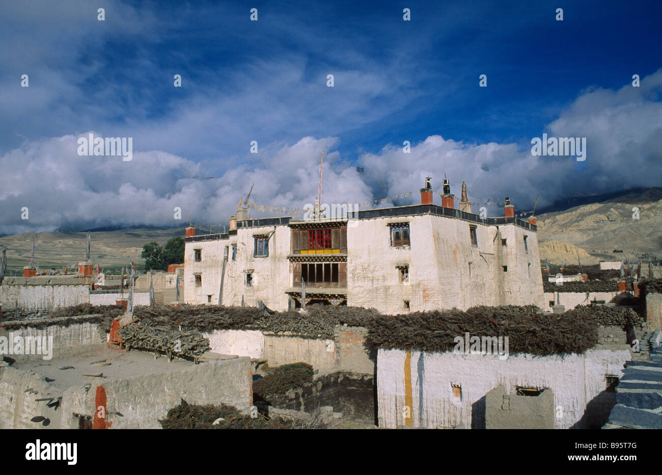 NEPAL Mustang Lo Manthang Present palace of King Jigme Palbar Bista ...