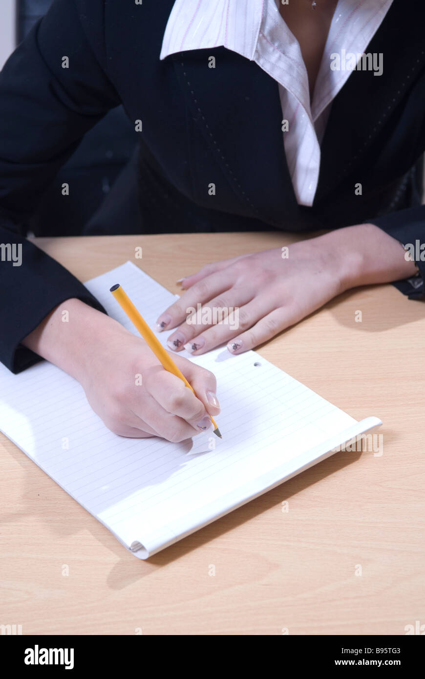 British secretary hand writing hi-res stock photography and images - Alamy