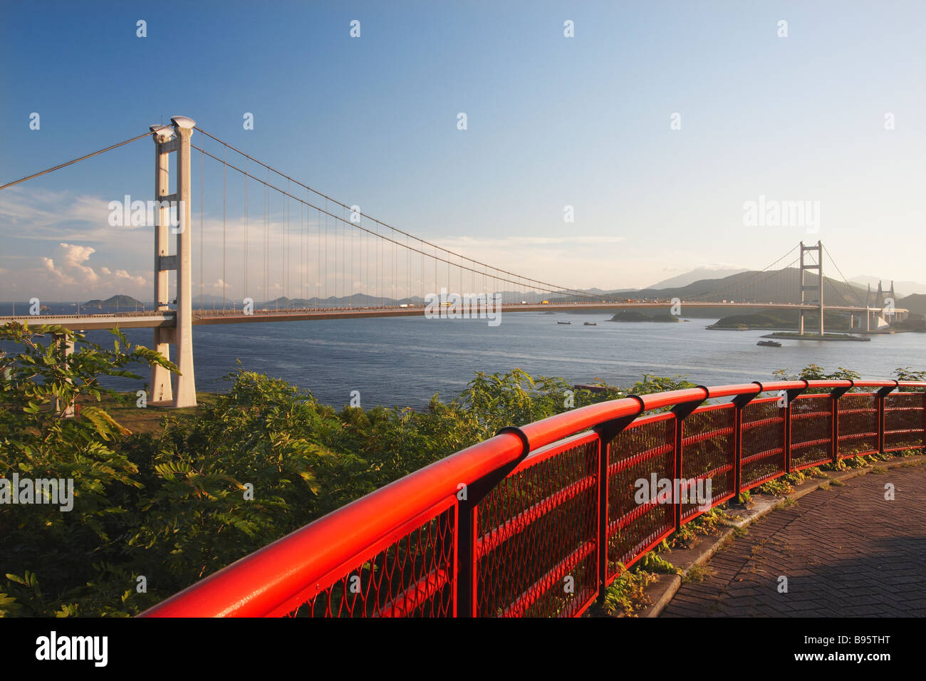 Tsing Ma Bridge, Tsing Yi, Hong Kong Stock Photo - Alamy
