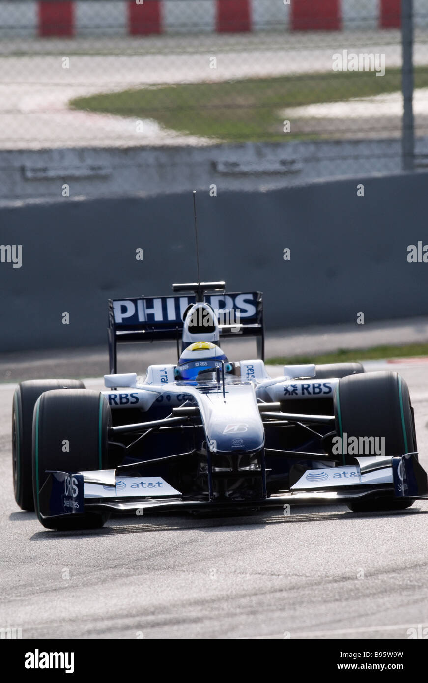 Nico Rosberg GER in the Williams FW31 racecar during Formula 1 testing ...