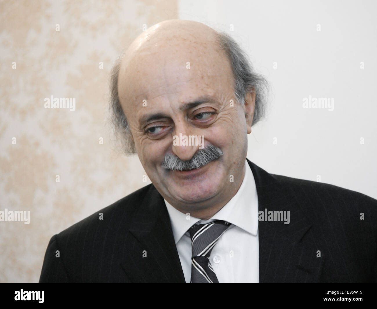 Leader of Progressive Social Party of Lebanon Walid Jumblatt meeting ...