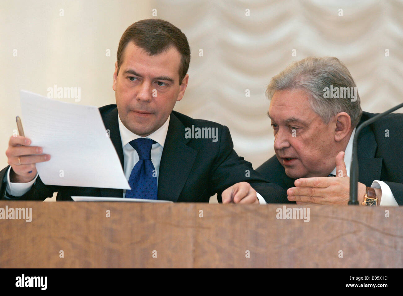 From left to right First Deputy Prime Minister and Chairman of the ...