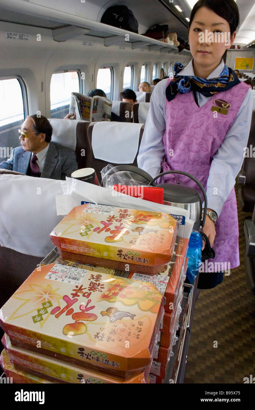 JAPAN Honshu Shinkansen Bullet train series 700 travelling between ...