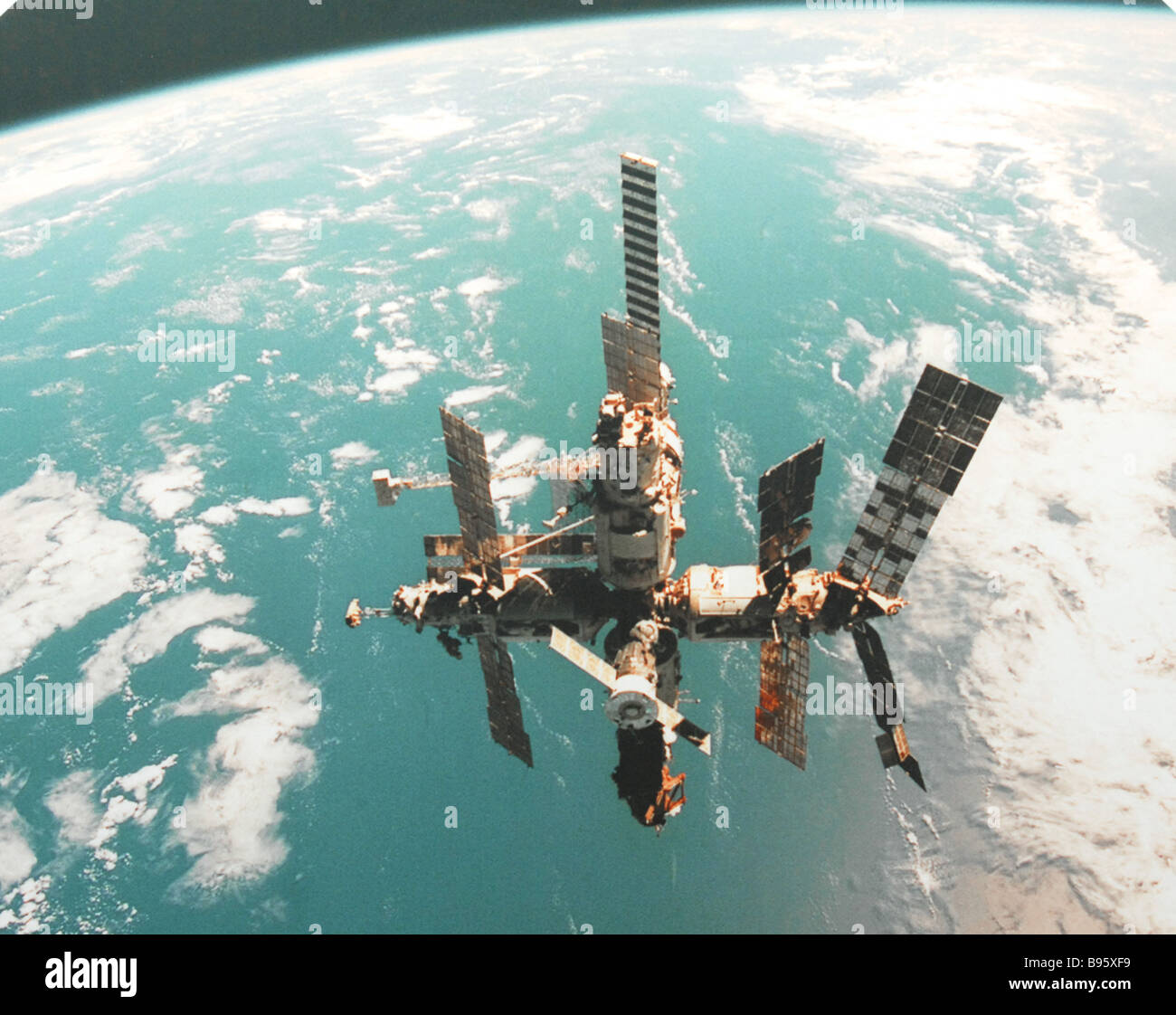 The Mir space station in flight The Gagarin State Research Cosmonauts ...