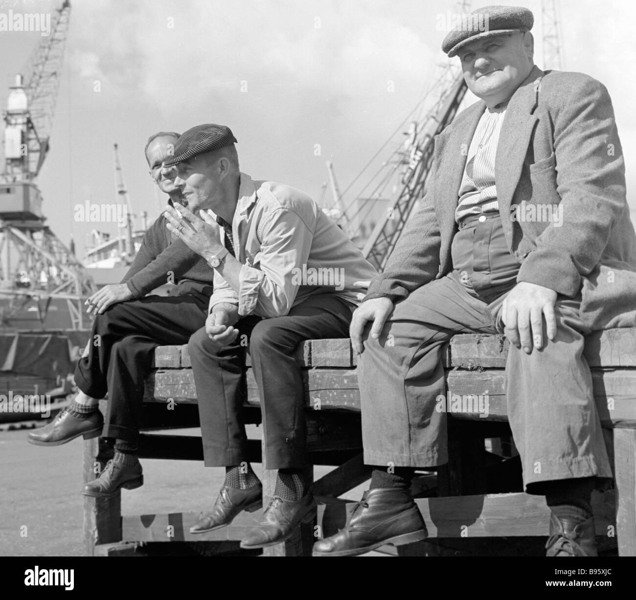 Dockers Black and White Stock Photos & Images - Alamy