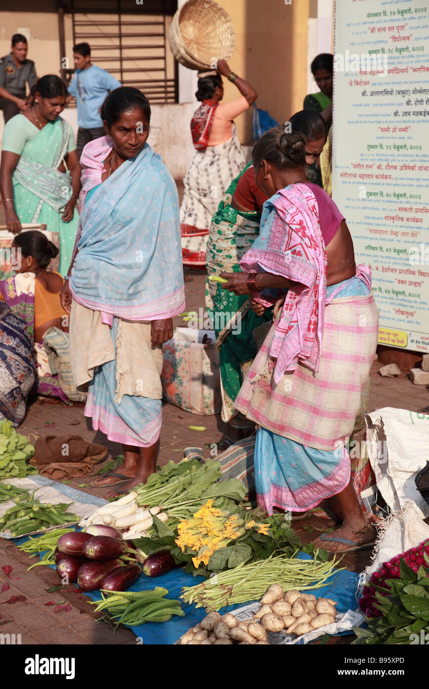 India Goa Panaji Panjim market women Stock Photo - Alamy