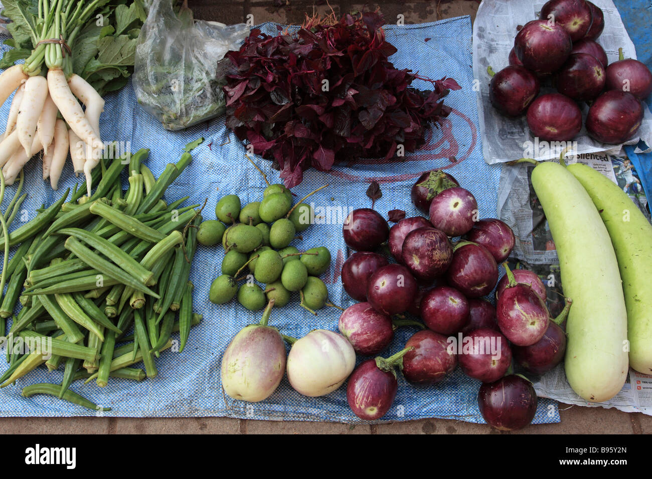 India Goa Panaji Panjim market produce Stock Photo - Alamy