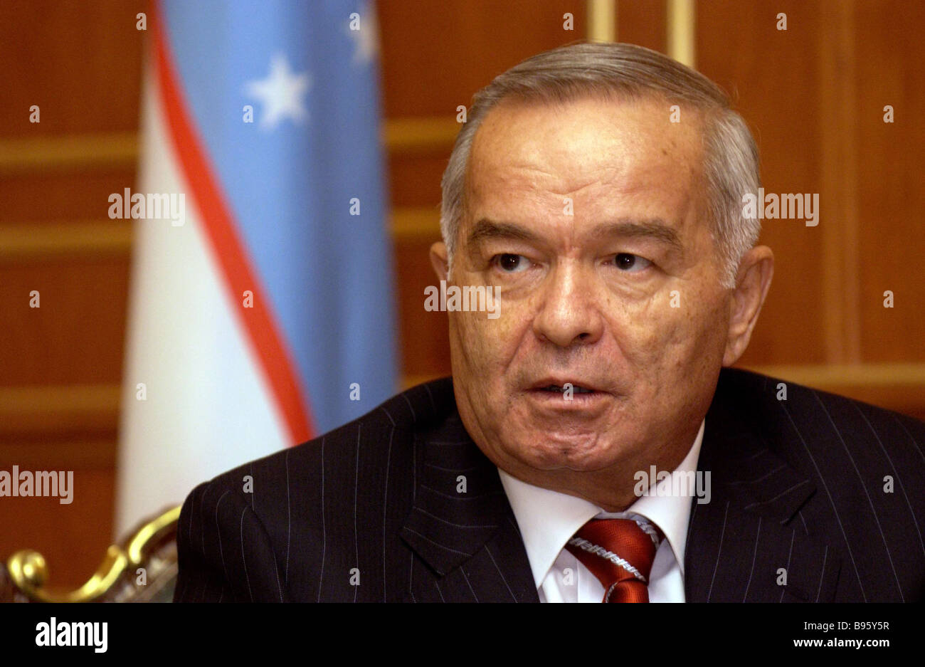 President of Uzbekistan Islam Karimov Stock Photo - Alamy