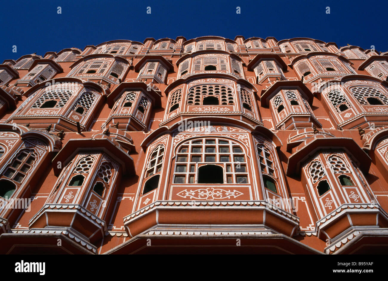 INDIA South Asia Rajasthan Jaipur Hawa Mahal or Palace of the Winds ...
