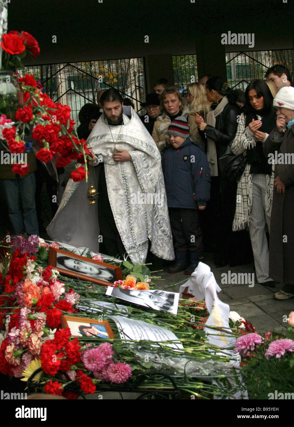 At the Dubrovka theater center in Moscow where terrorists took hostage ...