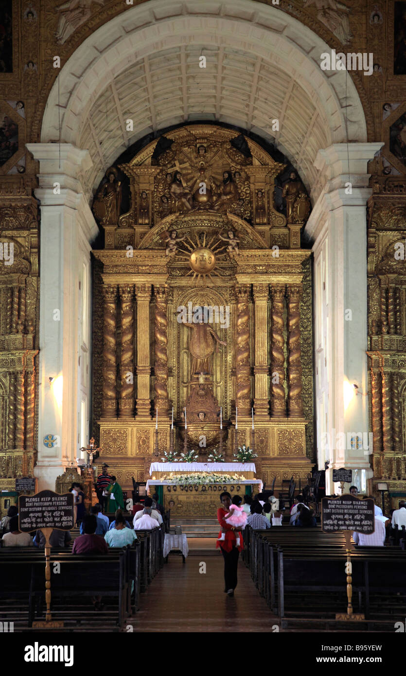 Old goa basilica of bom jesus hi-res stock photography and images - Alamy