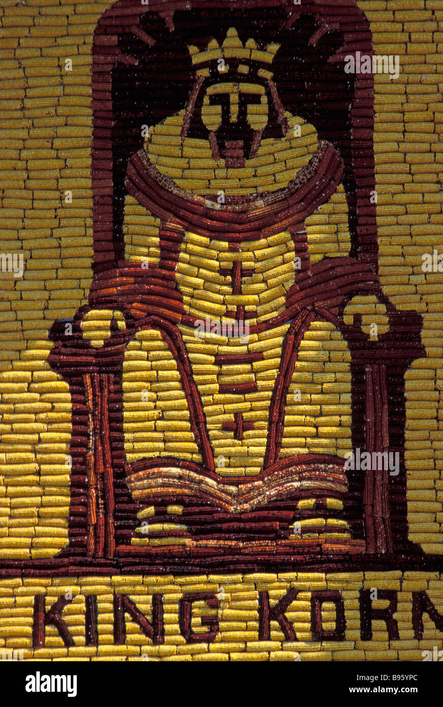 Mural made of corn at Corn Palace Stock Photo - Alamy