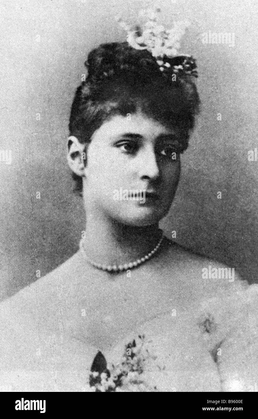 Alix of Hesse future Empress Alexandra Feodorovna in Darmstadt Stock ...