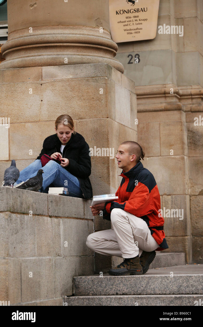 A street scene in Stuttgart Stock Photo - Alamy