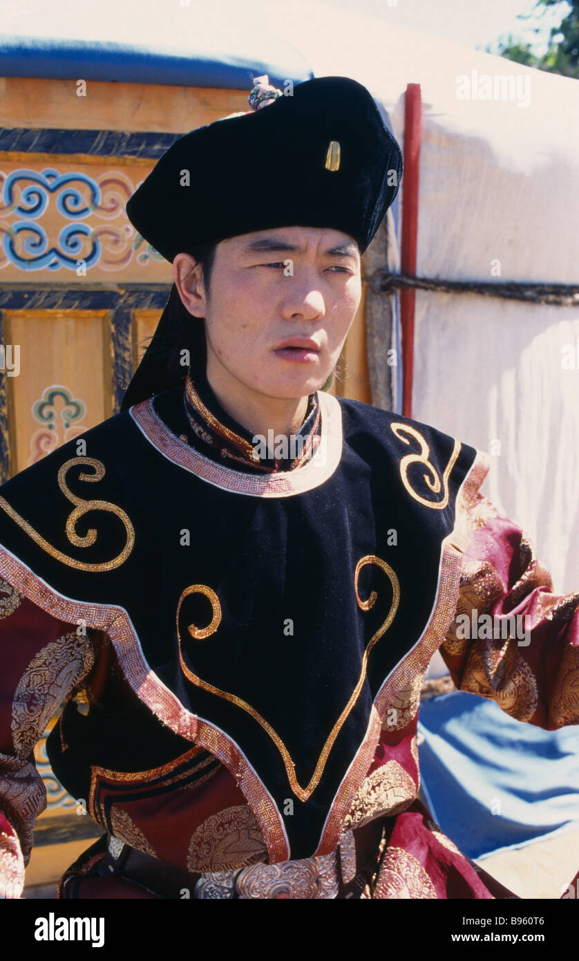 MONGOLIA Asia Ulan Bator Portrait Throat singer in traditional dress ...