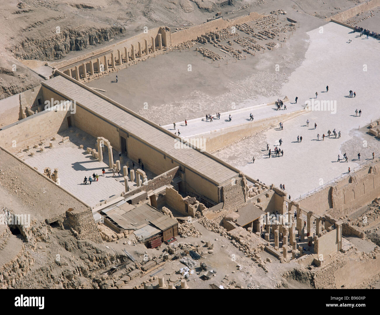 Egypt, Nile Valley, Thebes, Deir el-Bahri, Mortuary Temple of ...