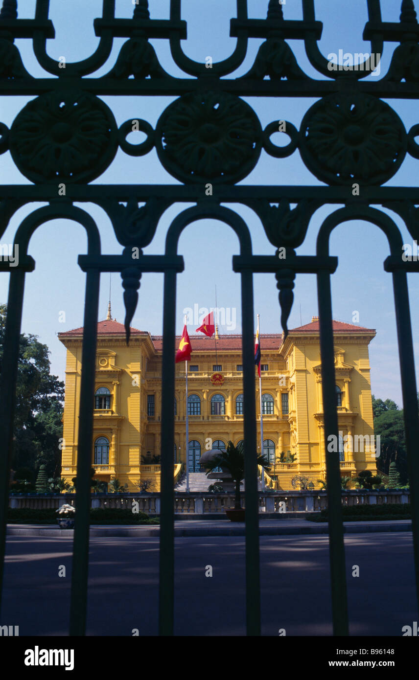 VIETNAM Southeast Asia North Hanoi The yellow painted Presidential ...