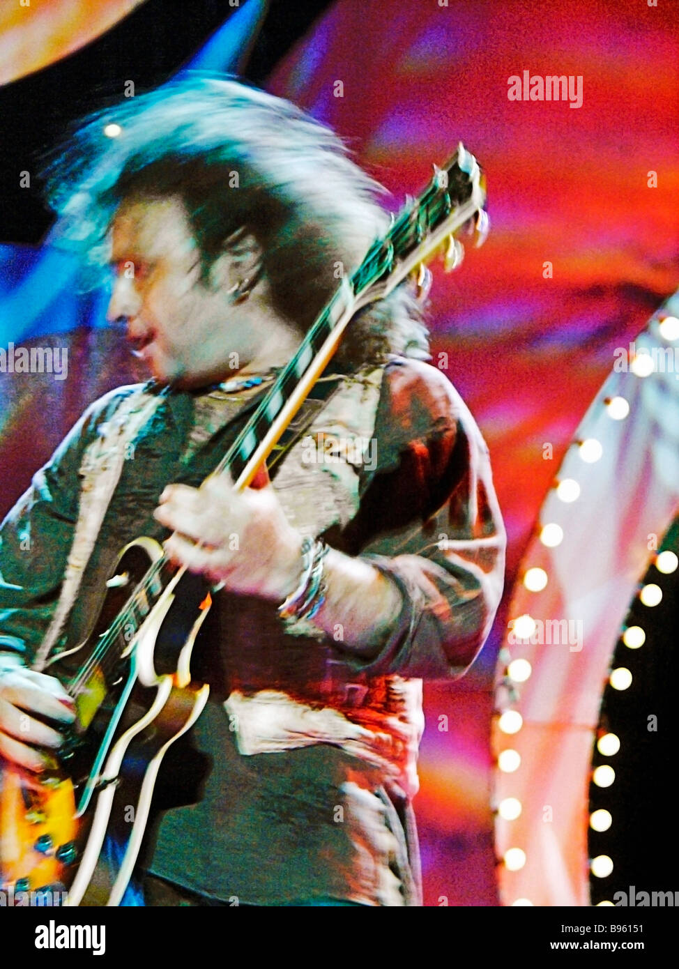 Guitarist Viktor Zinchuk performing at the Russian national award ...