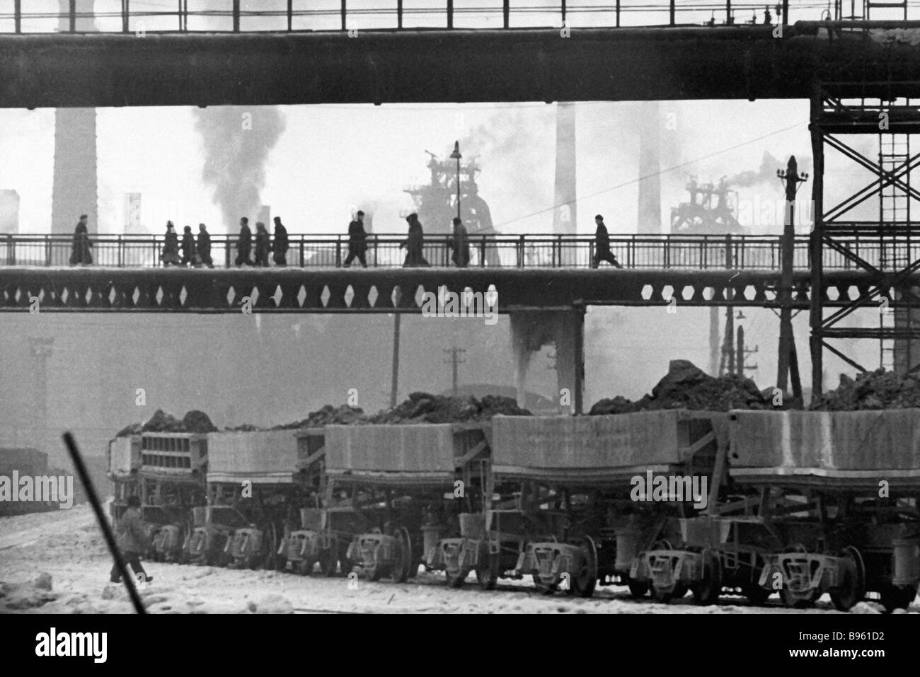 Employees of the Magnitogorsk Iron and Steel Works Stock Photo - Alamy