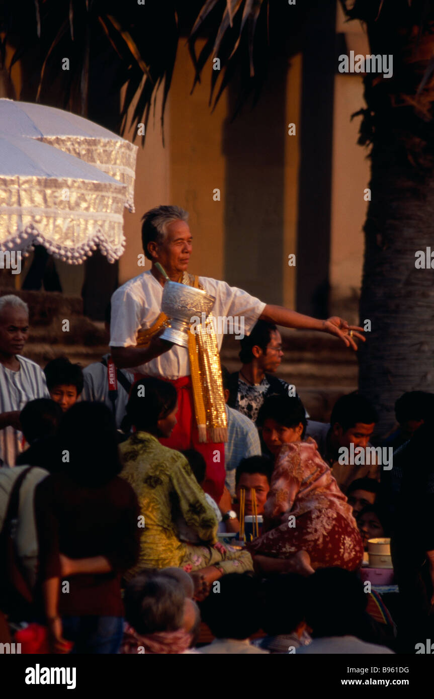 CAMBODIA Siem Reap Province Angkor Wat Temple Shaman at ceremony ...