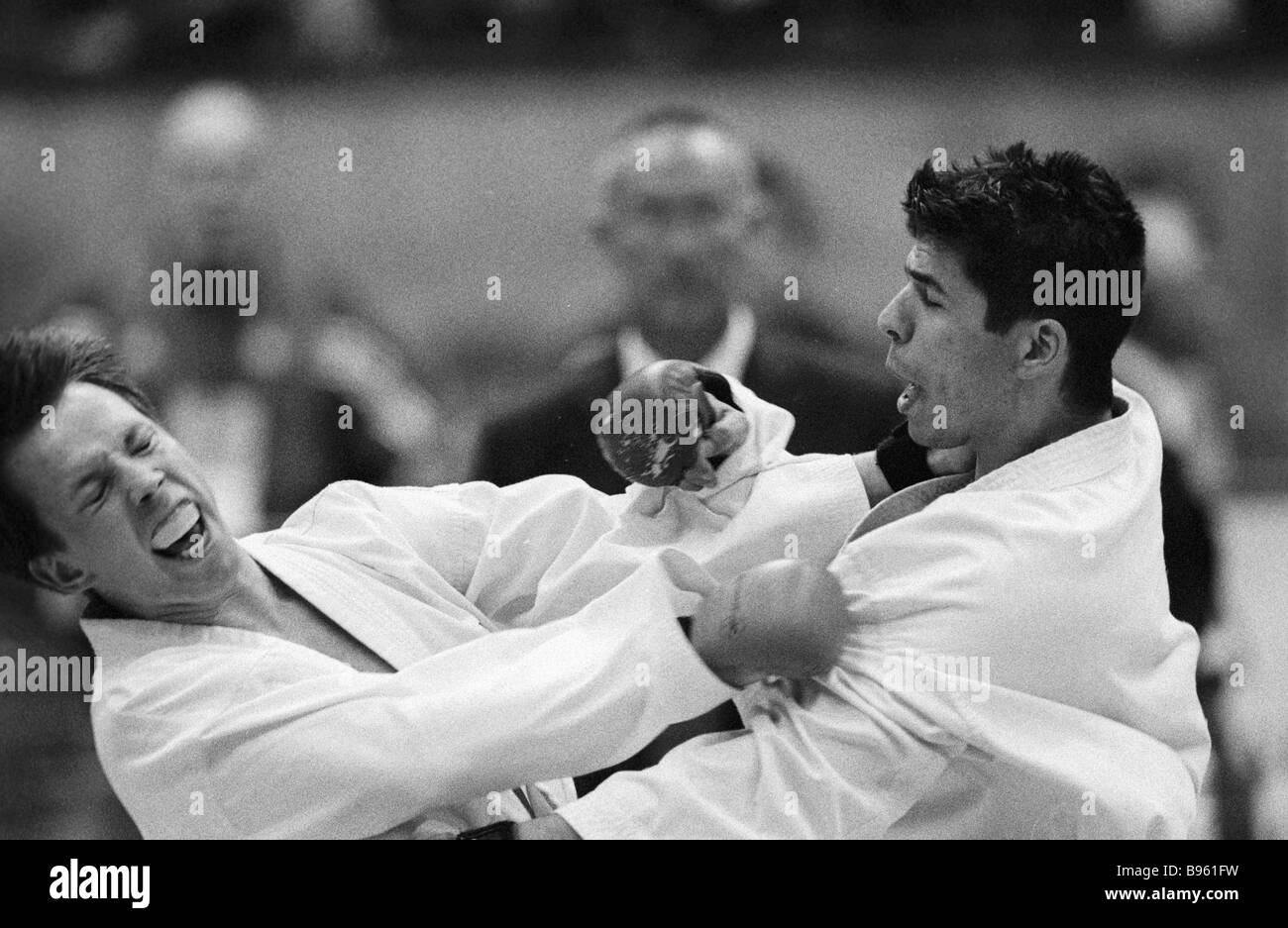 A meet in a European karate championship Stock Photo - Alamy