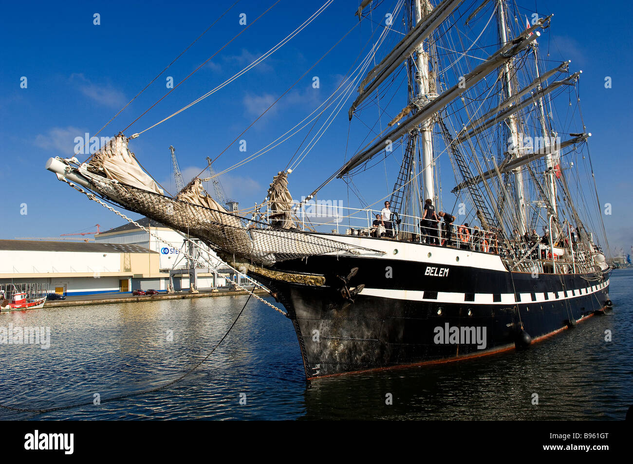 France, Loire Atlantique, Saint Nazaire, the Belem, three masted ship ...