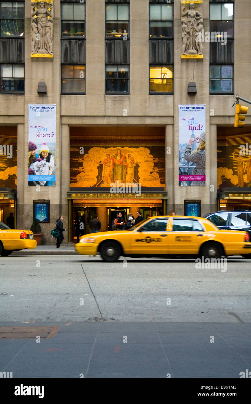 Rockefeller center entrance hi-res stock photography and images - Alamy
