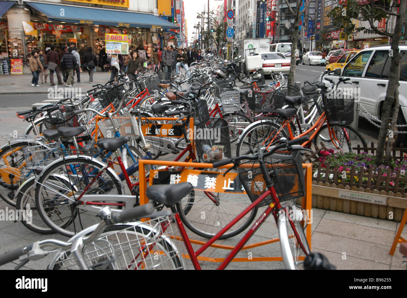 Bicycles clutter the pavement bikes asia asian japanese nihon nippon hi ...